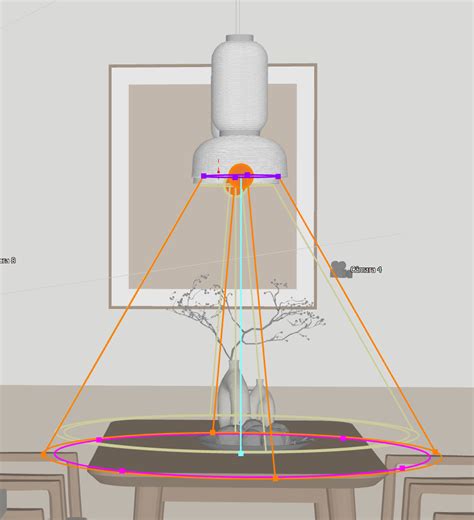 How To Create Realistic Pendant Light Illumination In KeyShot Area Light Spot Light Creox