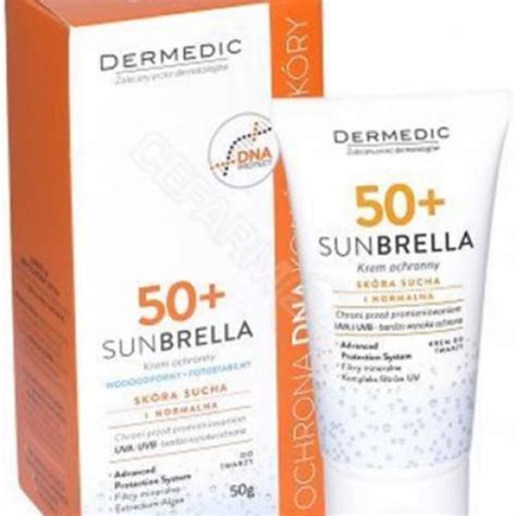 Dermedic Sunbrella Krem ochronny do twarzy SPF skóra sucha i normalna stara wersja