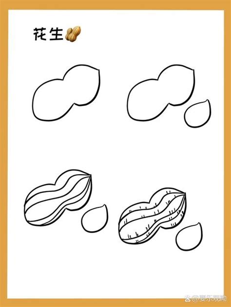 儿童种植花生简笔画（流行19张） 简笔画图片大全