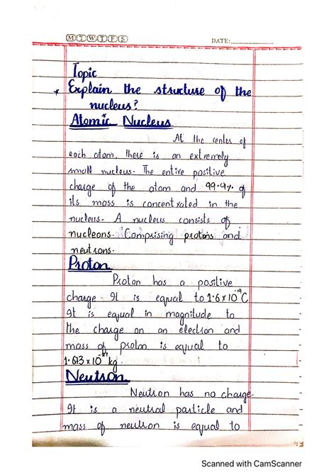 SOLUTION Structure Of Nucleus Studypool