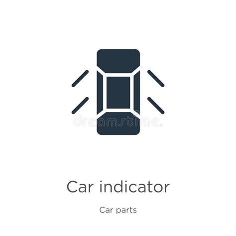 Vector De Indicador De Coche Icono De Indicador De Coche Plano De Moda