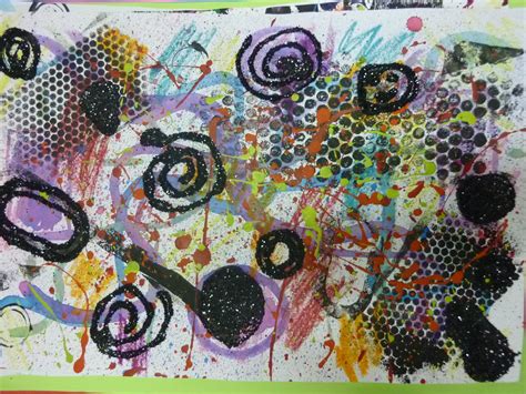 Mrs Werners Art Room 5th Grade Non Objective Paintings