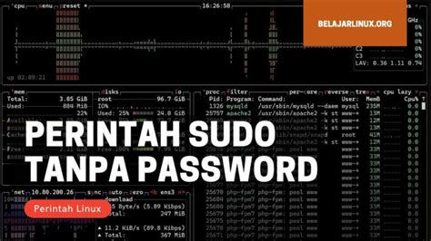 Perintah Sudo Tanpa Password Di Semua Distro Linux