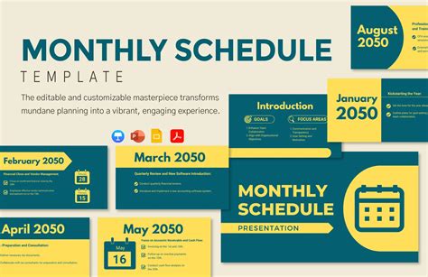 Free Editable Schedule Templates In Powerpoint To Download