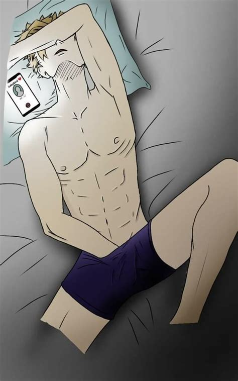 Rule 34 1boy Arm Over Eyes Bed Hand In Underwear Hawks My Hero