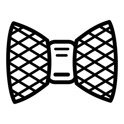 Bow Tie Icon Outline Style 14256201 Vector Art At Vecteezy
