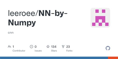 GitHub Leeroee NN By Numpy Cnn