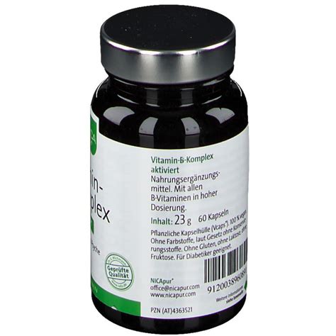 NICApur Vitamin B Komplex Aktiviert 60 St Shop Apotheke