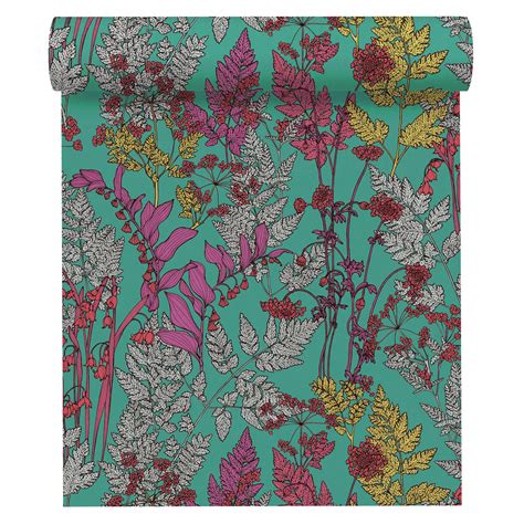 Tapeta Floral Impression 377516 Zielona Winylowa Na Flizelinie Leroy