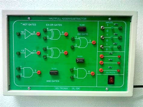 digital half and full adder subtractor trainer kit for industrial at