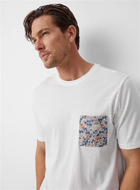 Floral Pocket Lounge T Shirt Made With Liberty Fabric Le 31 Shop