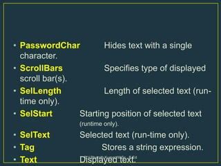 Vb Controls Pptx
