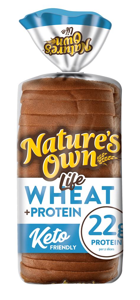 Natures Own Life Wheat Plus Protein Bread 22g Protein Per 2 Slices