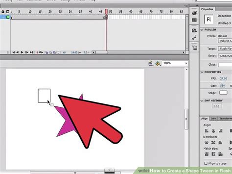 How To Create A Shape Tween In Flash Steps With Pictures