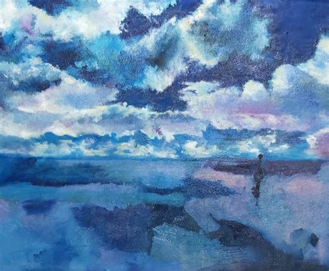 油畫 雲 插畫板 Dcard