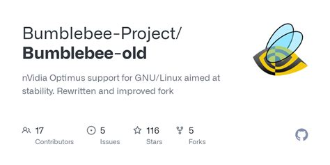 Github Bumblebee Project Bumblebee Old Nvidia Optimus Support For Gnu Linux Aimed At