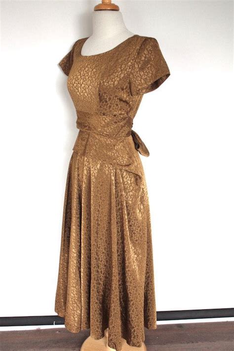 Robe Vintage Des Années 1940 Des Années 40 Par Truevaluevintage