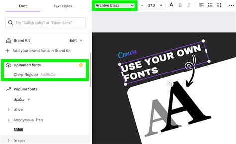 3 Easy Steps To Upload And Use My Own Fonts On Canva