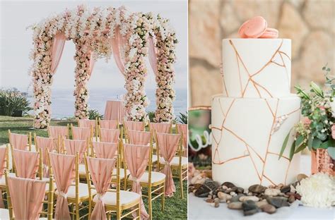 Rose Gold Color Palette Wedding
