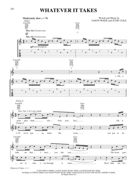 Whatever It Takes By Lifehouse Acoustic Guitar Electric Guitar