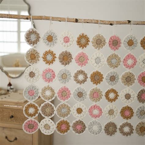 벚꽃엔딩 패키지 수작부리기 코바늘뜨기 커튼 크로셰 집 크로셰 뜨개질 커튼