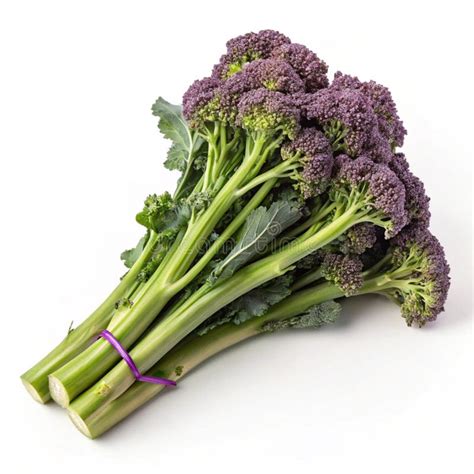 Fresh Purple Sprouting Broccoli Stock Illustration Illustration Of