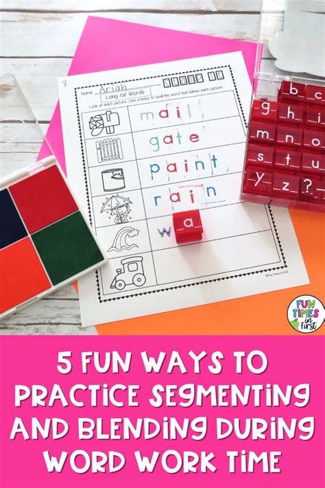 5 Fun Segmenting And Blending Activities For Primary Students Fun