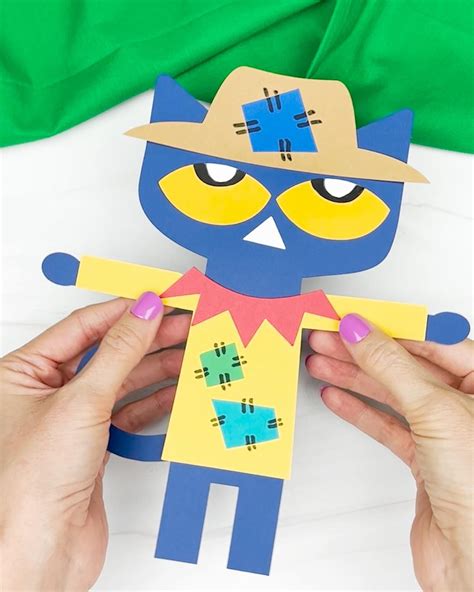 Pete The Cat Paper Bag Puppet Free Template Artofit