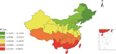 Spatial Distribution Characteristics Of The Coefficient Estimate Value Download Scientific