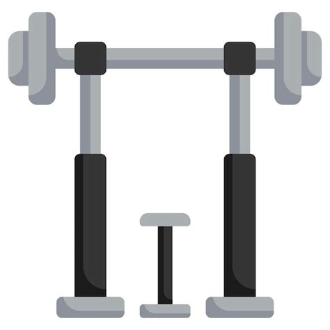 Premium Vector Bench Press With Stool Concept Home Gym Weight