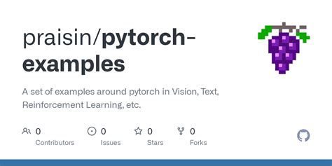 Github Praisinpytorch Examples A Set Of Examples Around Pytorch In