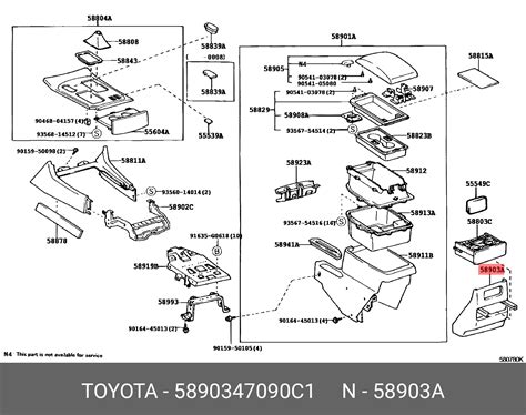 58903 47090 C1 Genuine Toyota Prius Phv 201609 Panel Sub Assy
