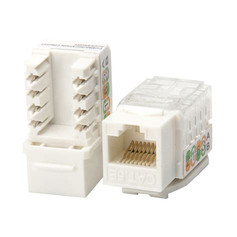 Network 90 Degree Rj45 Cat 6 Keystone Jack Connector Modular Socket 8p8c Cat5e Cat6 Cat6a