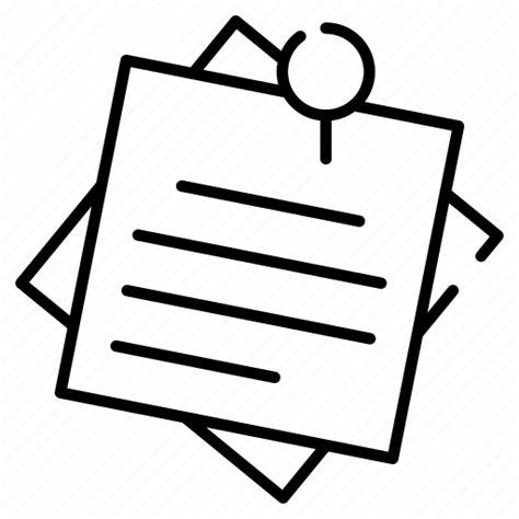 notes attachment sticky paper pages memo draft icon download on