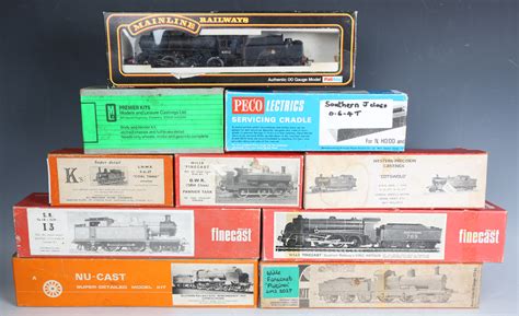 A Collection Of Gauge Oo Kits And Kit Built Locomotives Including