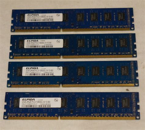 LOT OF ELPIDA GB GB DDR RX PC U B DESKTOP MEMORY