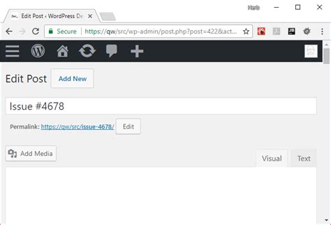 Classic Editor Fails To Load In Visual Edit · Issue 4678 · Wordpress