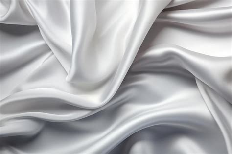 Premium Ai Image Gray Silk Texture Luxurious Satin Abstract