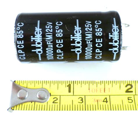 Dubilier Clp Electrolytic Capacitor 10000uf 25v Ce85c Ol0617 Rich