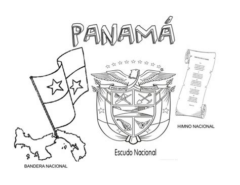Símbolos Patrios De Panamá Para Colorear En 2025 Simbolos Patrios