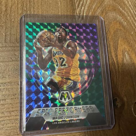 Panini Mosaic Magic Johnson Epic Performers R Fracteur Vert Violet Eur