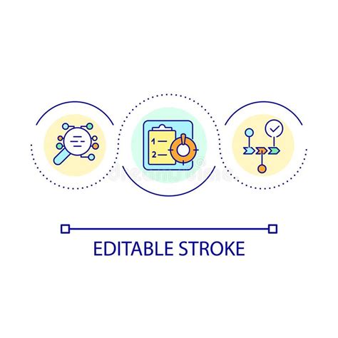 Workflow Management Loop Concept Icon Stock Vector Illustration Of