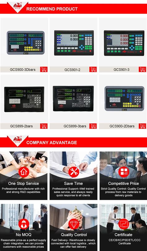 Hxx Axis Dro Digital Readout Gcs D With Pcs Linear Scale Electronic Ruler For