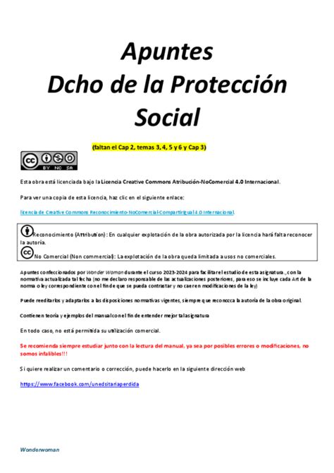 Derecho De La Proteccion Social 20232024pdf