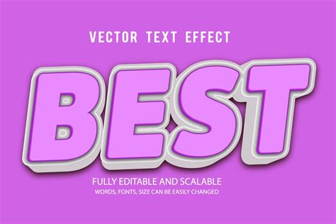 Best 3d Editable Text Effect Vector Graphic By Truevector · Creative