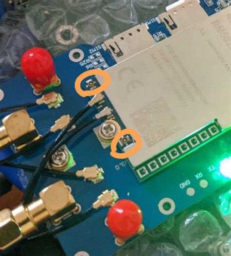 Quectel Rm502q Ae Powered On Without All 4 Antennas Connected Just 2 Hardware Rf Antenna