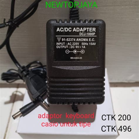 Jual Adaptor Keyboard Casio Untuk Tipe Ctk200 Ctk 496 Ca110 Jakarta