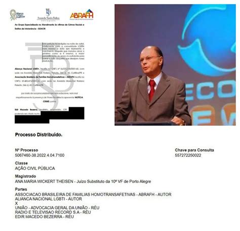 Edir Macedo Vira Alvo De Notícia Crime Por Fala Considerada Pelo