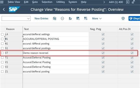 How To Create Reason For Reversal In Sap