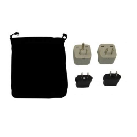 Anguilla Power Plug Adapters Kit With Travel Carrying Pouch Ai